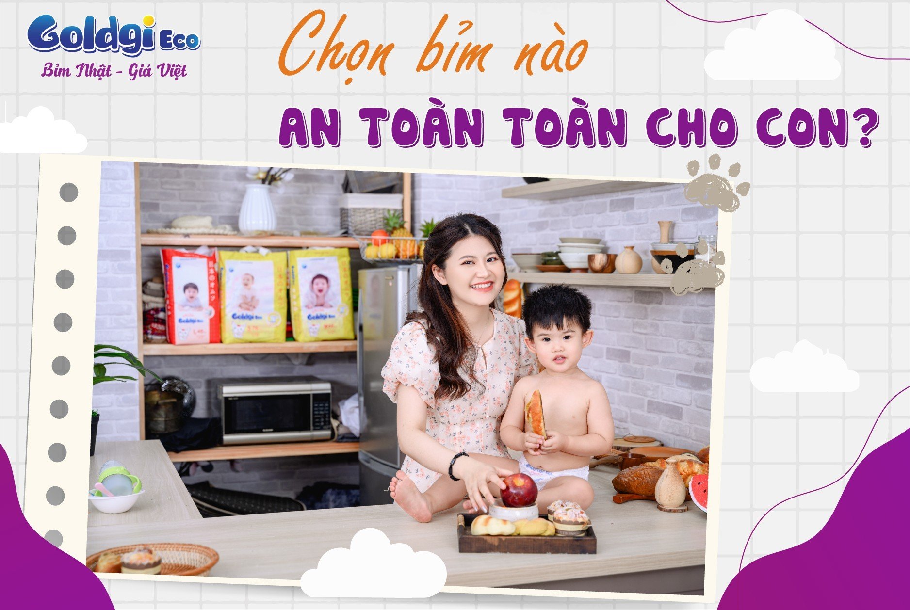Mẹ đã biết cách chọn bỉm an toàn cho con chưa? - Goldgi